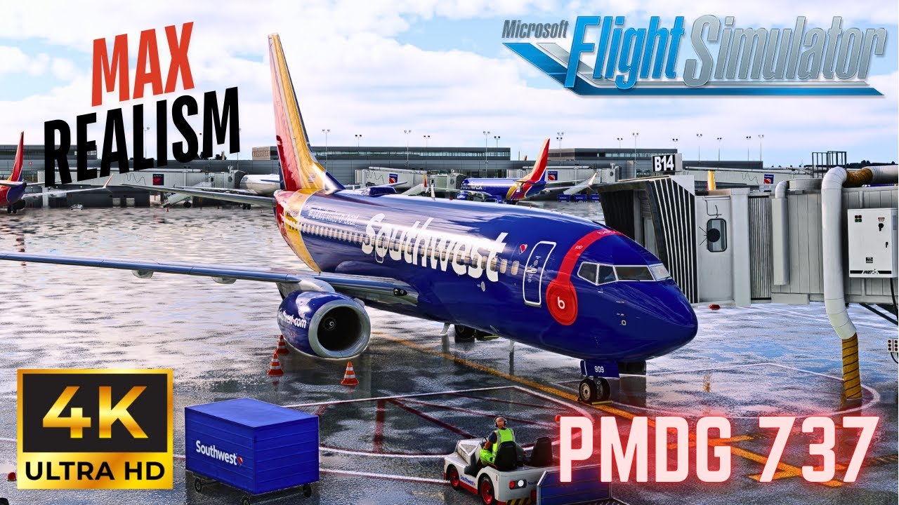 Microsoft Flight Simulator 2020 ULTRA REALISM| PMDG B737 to Kansas City ...