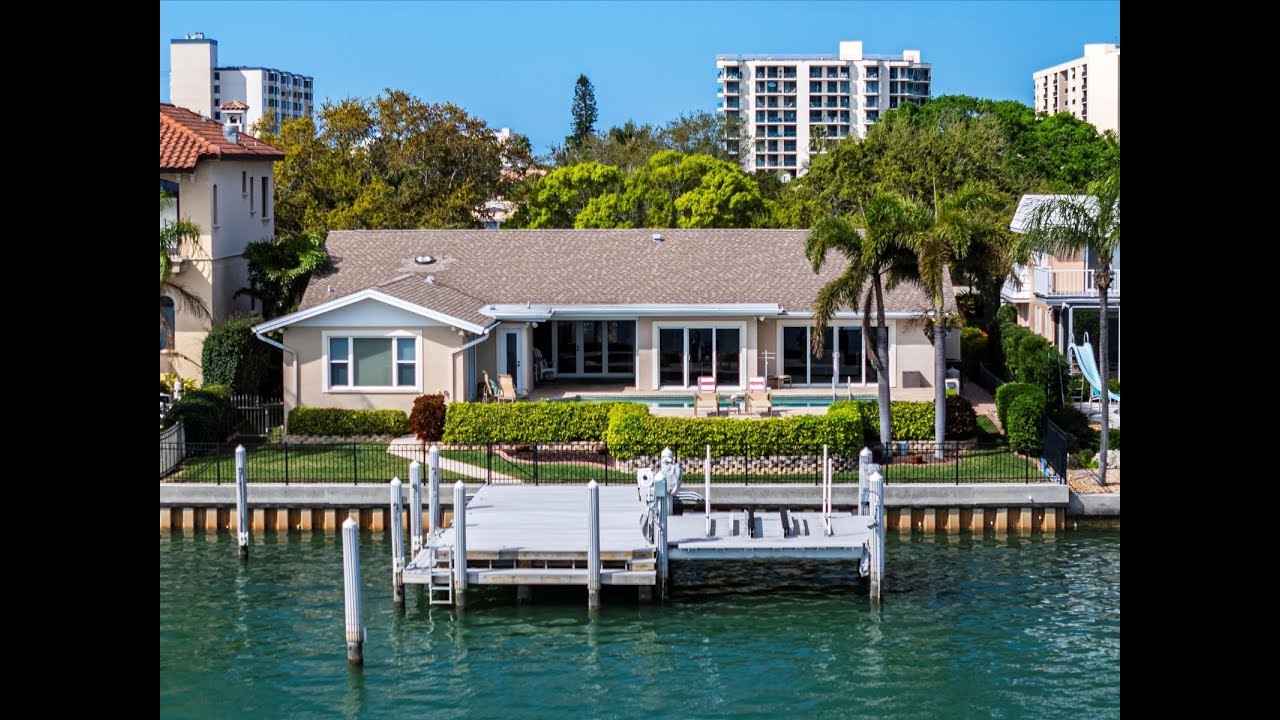 Island Estates waterfront home with gorgeous open water views - YouTube