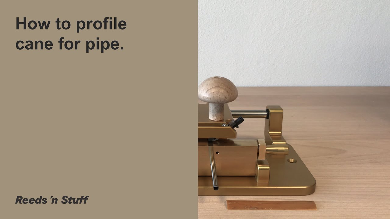 How to profile cane for pipe. - YouTube