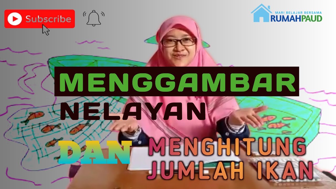 Tema Profesi Nelayan || Menggambar Nelayan Di Laut Dan Menghitung ...