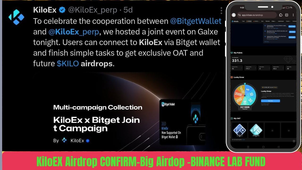 KiloEX Airdrop - Biggest Airdrop - Collect Point for trading volume ...