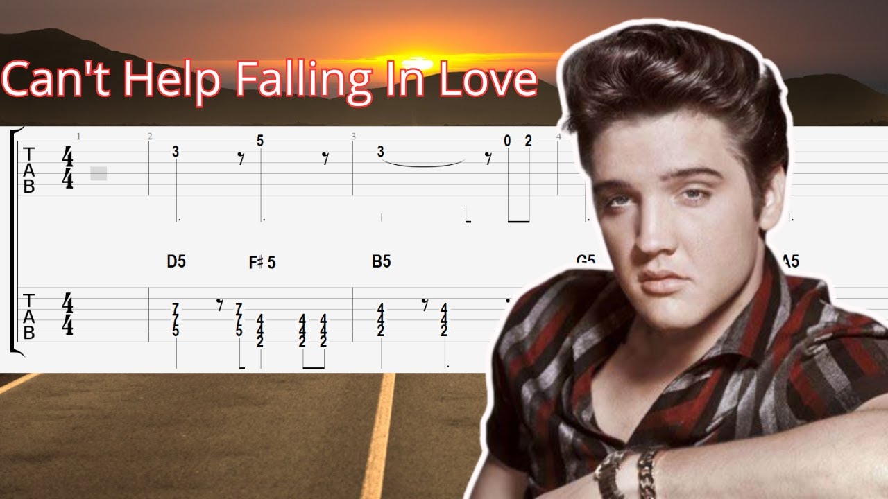 Elvis Presley - Can't Help Falling In Love - Easy Guitar Tutorial (TAB ...