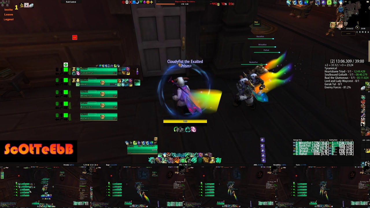 World of Warcraft Multiboxing - Monking around in Waycrest Manor +2 ...
