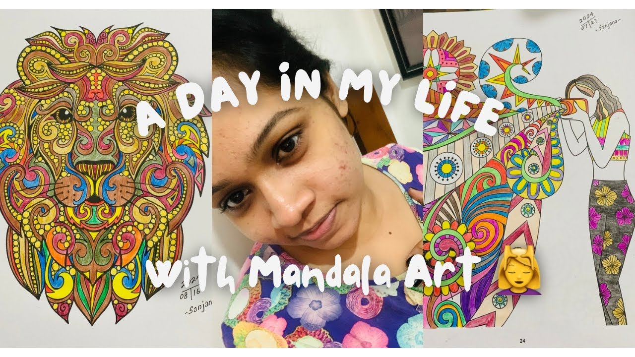 Relax වෙන්න try කරන්න මෙහෙම ️ | Mandala Art 🥰| හිත නිවන භාවනාවක් 💆‍♀|🥰 ...
