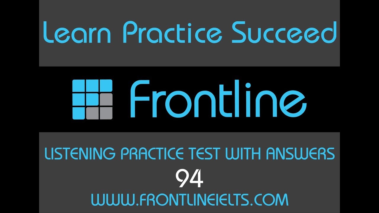 IELTS LISTENING PRACTICE TEST 94 WITH ANSWER - YouTube