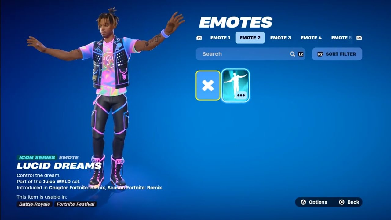 LUCID DREAMS EMOTE - JUICE WRLD FORTNITE - YouTube