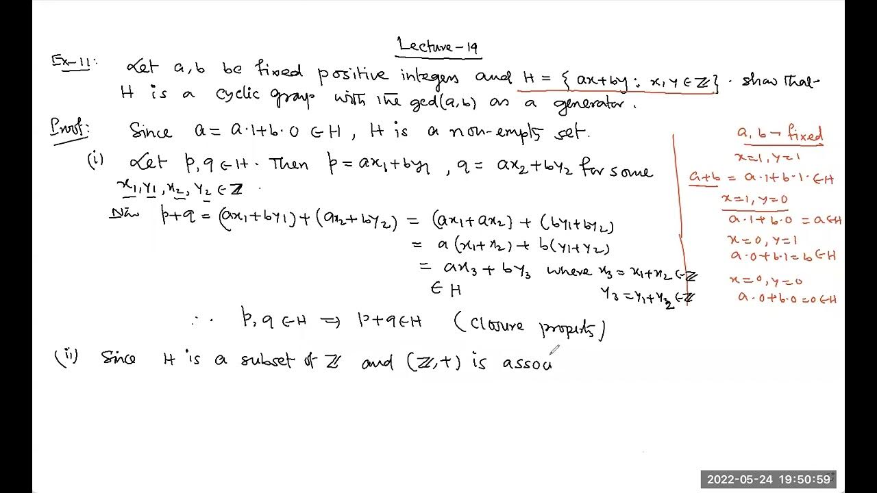 Lecture 14 || Introduction to Coset of a Subgroup || Group Theory 1 || - YouTube