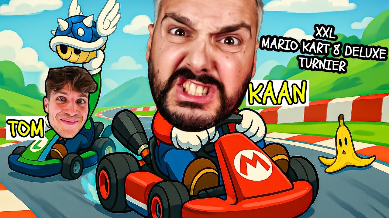 XXL MARIO KART TURNIER mit 16 Rennen! KAAN GEGEN TOM! Wer ist der BESTE ...