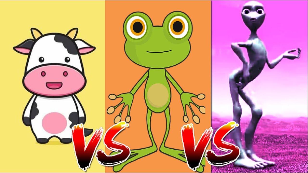 Ailen vs Cow vs Frog Dance Speed Run - YouTube