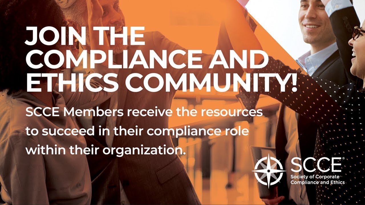 Join the compliance & ethics community with SCCE membership! - YouTube