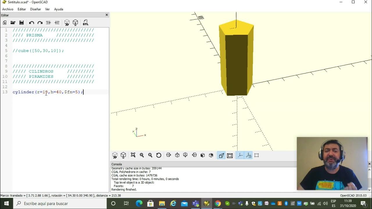 Sj, Tutorial para usar Openscad - YouTube