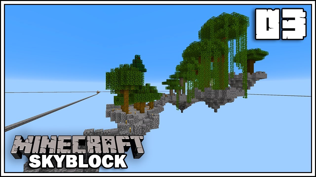LET'S BUILD AN AWESOME TREE FARM!!! MINECRAFT 1.15 SKYBLOCK SURVIVAL ...
