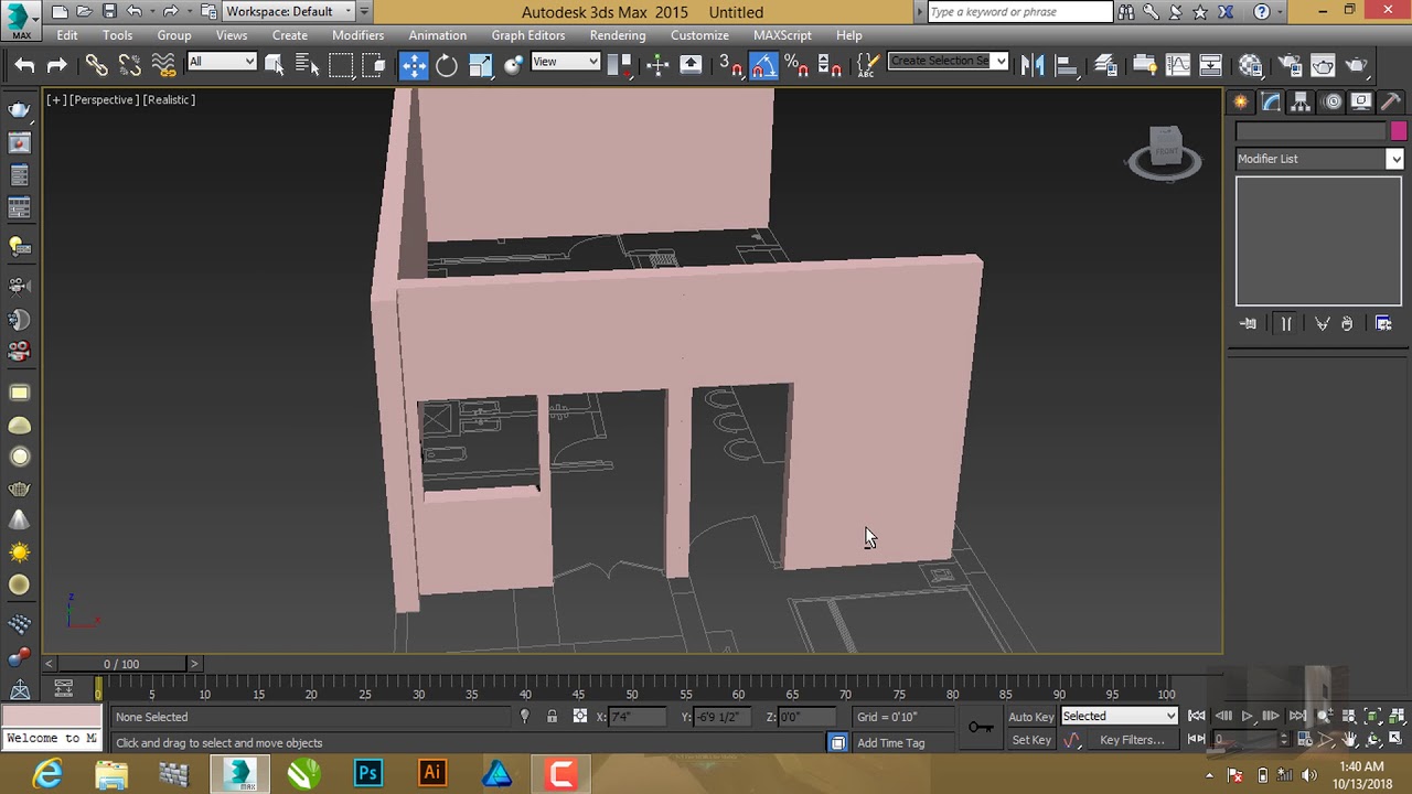 #Part 1 # 3Ds Max building spline modeling basic - YouTube