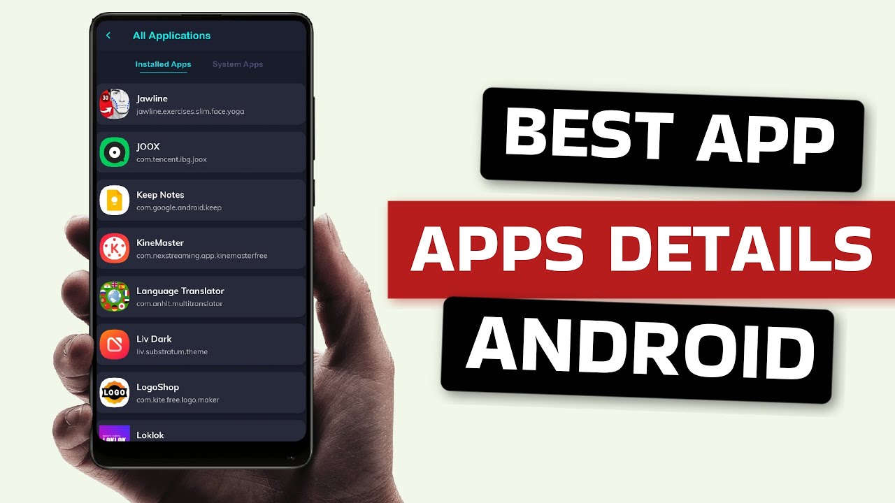 Best Apps Details App for Android - YouTube