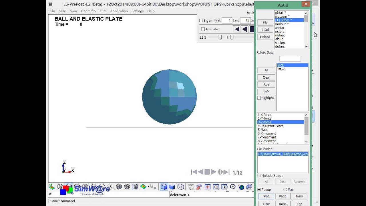 LS-PrePost Workshop08 - Create a Cross Plot - YouTube