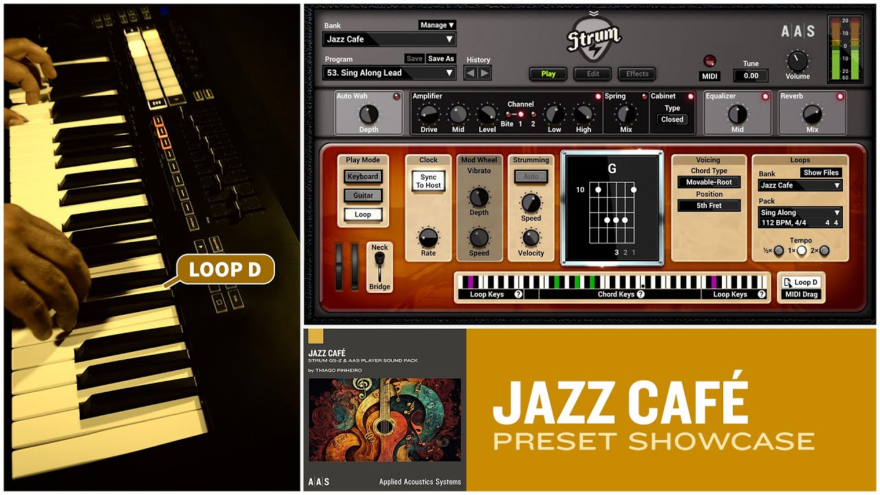 AAS Jazz Café Loop Showcase—Thiago Pinheiro sound pack for Strum GS-2 and AAS Player - YouTube