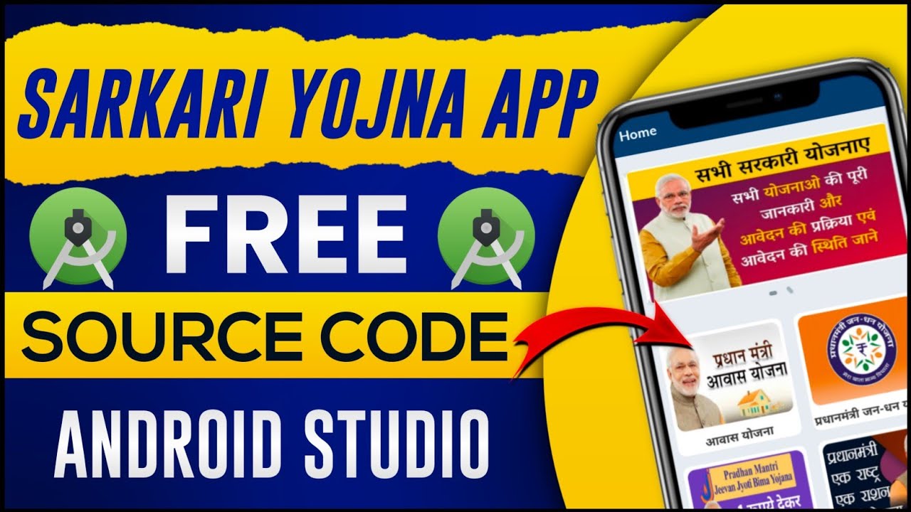 Sarkari Yojna App Free Source Code Download | Government Scheme App Android Studio Source Code ...