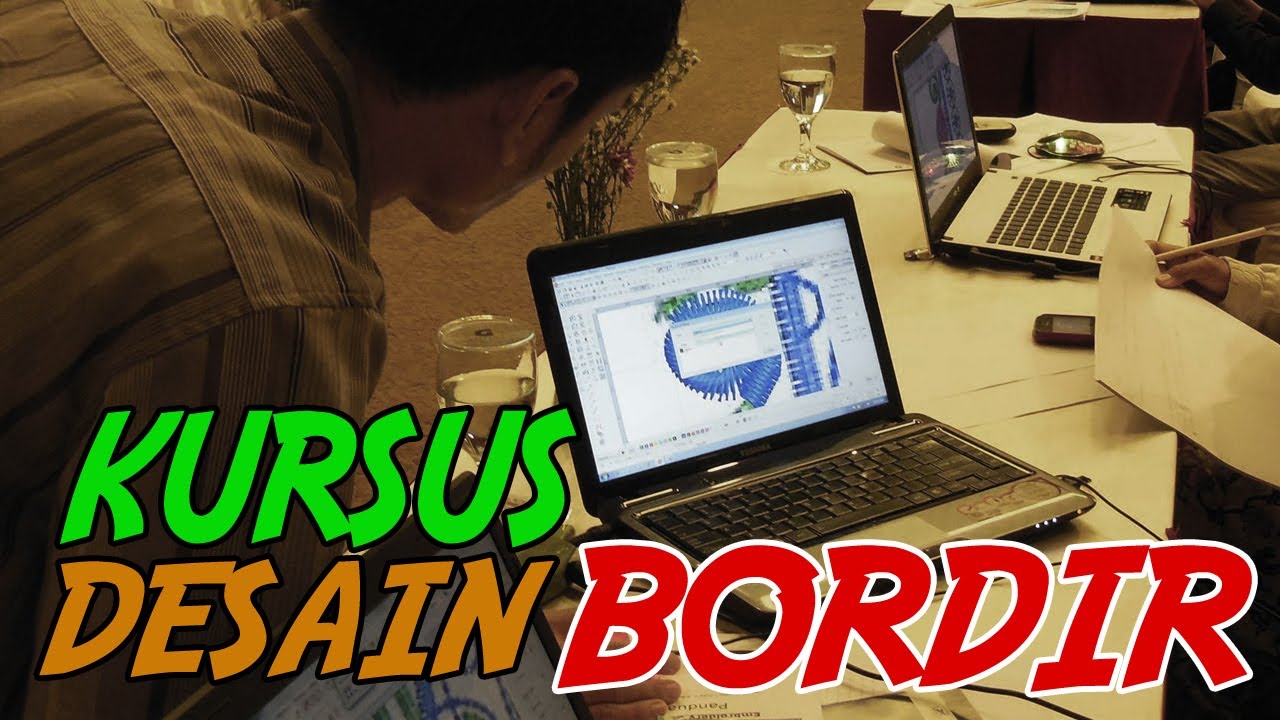 kursus desain bordir komputer | desain bordir komputer - YouTube
