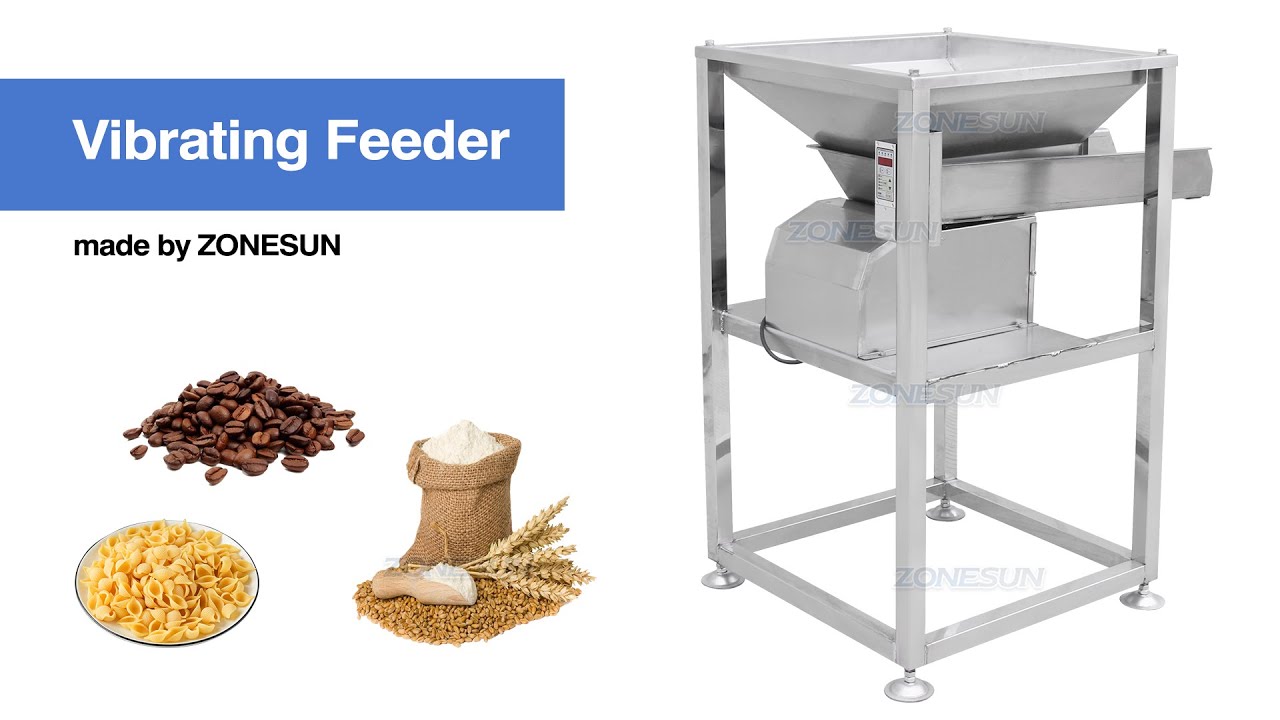 How To Use ZS-VF50 Vibrating Feeder for Powder/Granule - YouTube