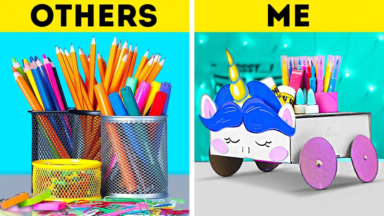 UPCYCLED SCHOOL SUPPLY DIYs ️😍 - YouTube