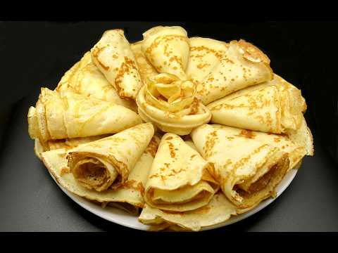 Krepler Bu Dünyadan Değil! Sadece 5 Ana Malzeme. Yeni FAVORİ Krep Tarifiniz