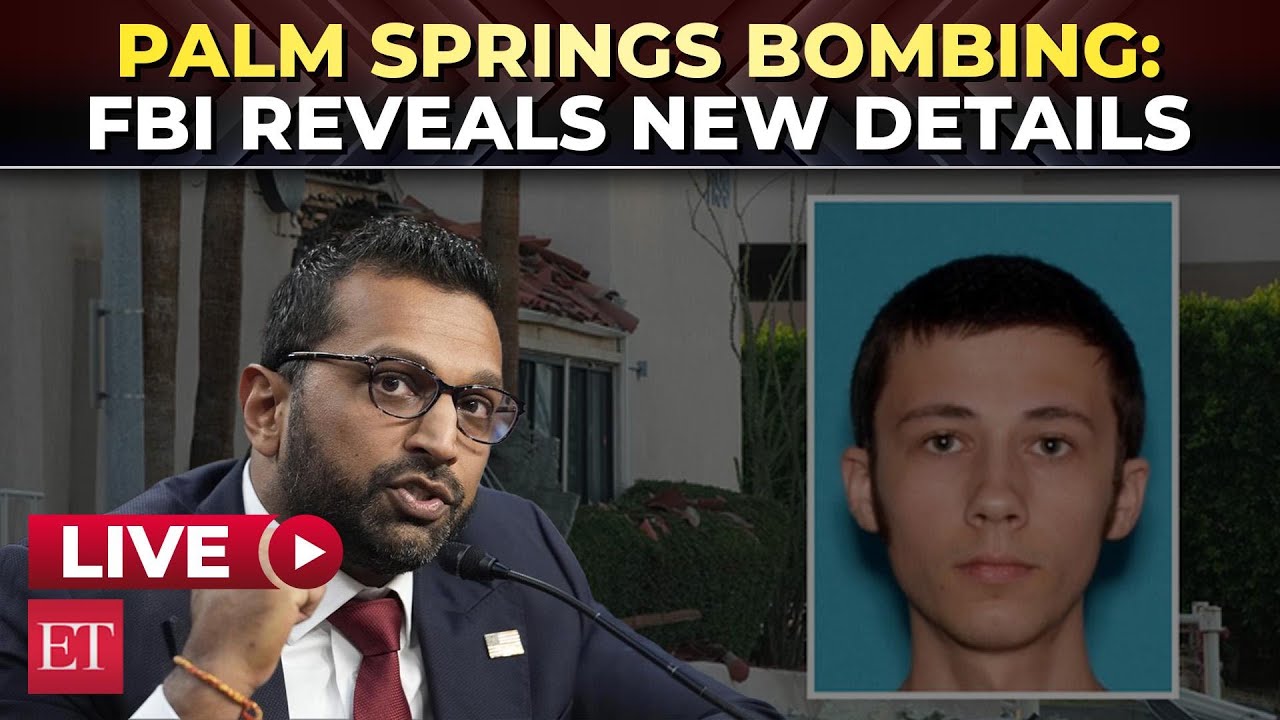 LIVE | FBI reveals chilling details in Palm Springs bombing, briefs on ...