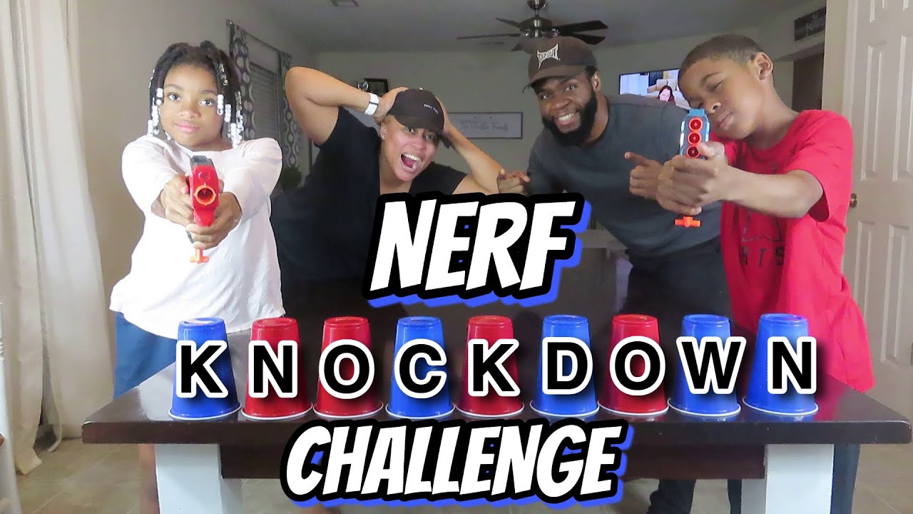 NERF WARS CHALLENGE | NERF KNOCKDOWN CHALLENGE #nerf #nerfwar #nerfgun ...