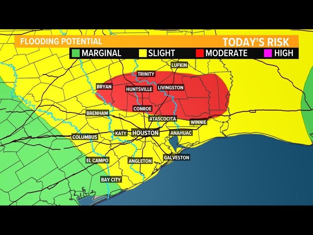 Current Houston Flooding Area Map More City Than Water: A Houston