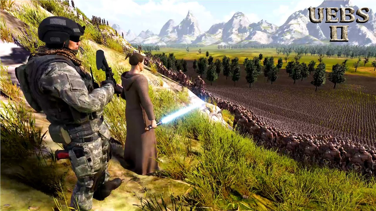 CAN 2,000 MODERN SOLDIERS GUARD 3,000 LASER KNIGHTS vs 1,000,000 ORCS ...
