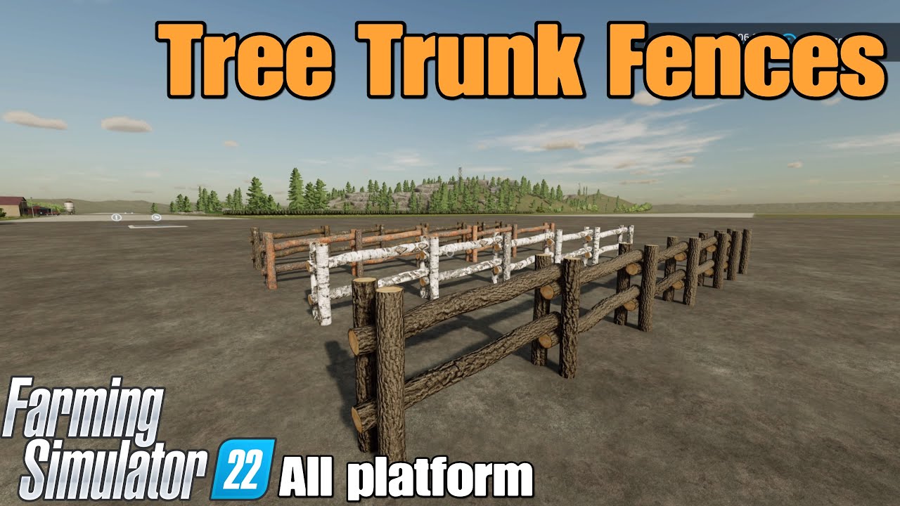 Tree Trunk Fences / FS22 mod for all platforms - YouTube