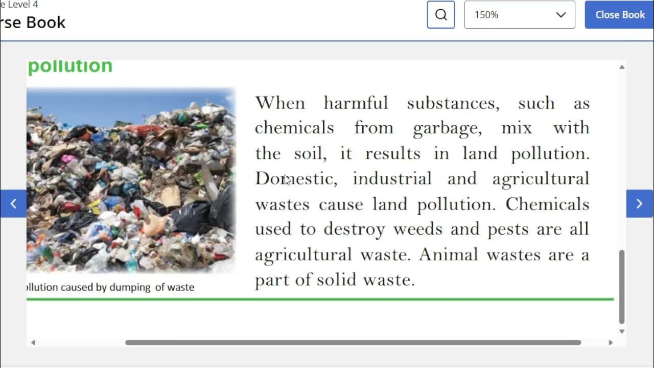 Grade 4 Science Ch 13 L1 Our green world Polution Air, water and land ...