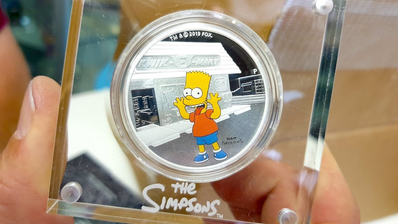 Perth Mint "Bart Simpson" Silver Coin EPIC UNBOXING! - YouTube
