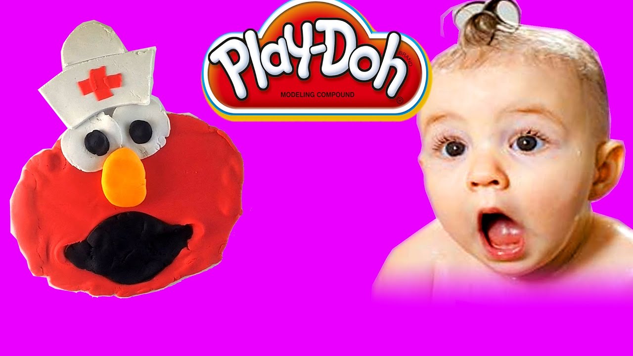 Elmo Nurse Toddler Play Doh Fun - YouTube