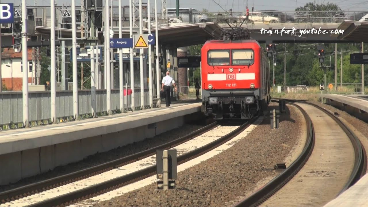 [HD]Deutsche Bahn DB 112 121 am Eberswalder Hauptbahnhof mit Regio ...