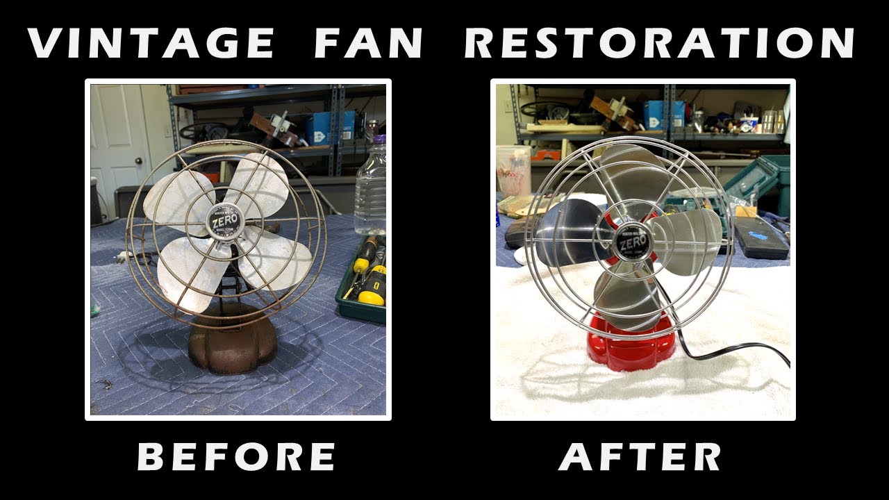 Vintage Fan Restoration 8" ZERO Desk Fan Bersted Mfg. Co. (circa 1960 ...