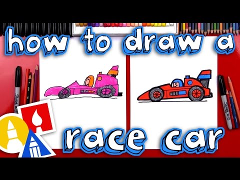 How To Draw A Race Car (For Young Artists)