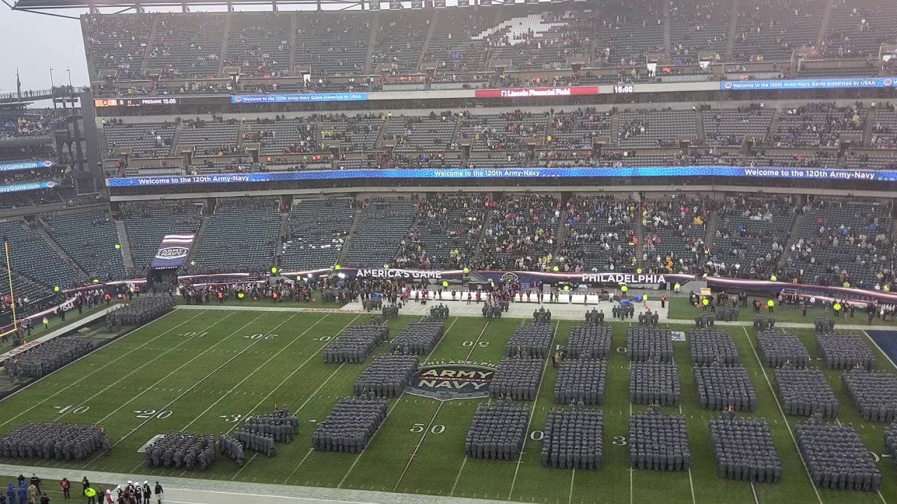 Army West Point March-On at 2019 Army-Navy Game in Philadelphia - YouTube