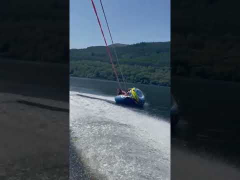 Two Girls Fall Off After Taking Out a Girl While Tubing - YouTube