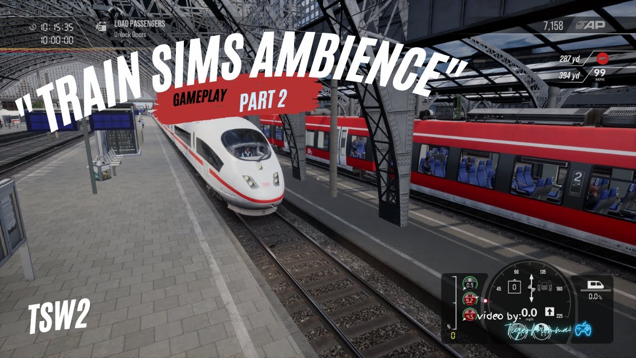 Relaxing Train Sims Gameplay w/ Ambient Music pt 2 #traingame #train # ...