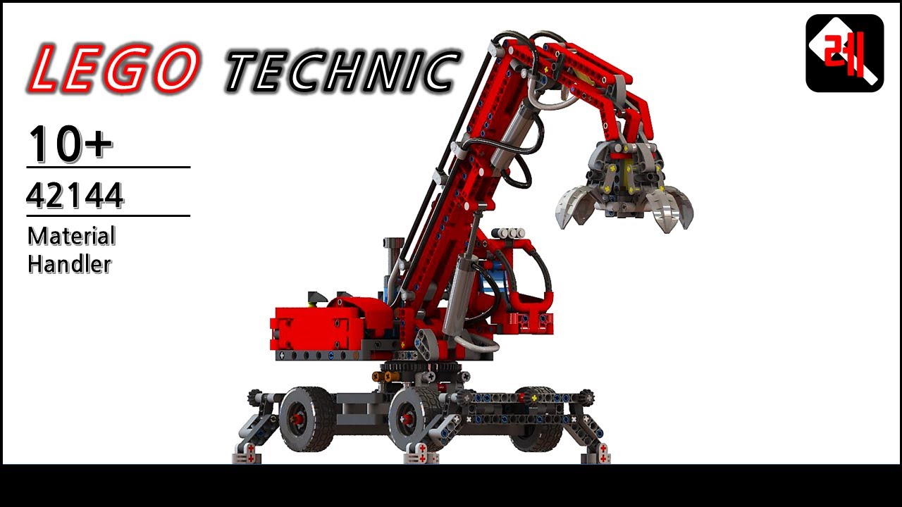 【3D LEGO】 Speed build 『Material Handler-42144』 - 《Solidworks》 - YouTube