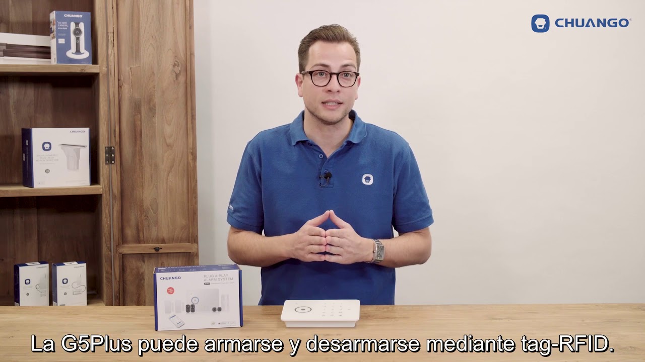 Chuango G5 PLUS GSM/SMS/RFID Alarm system (Spanish subtitles) - YouTube
