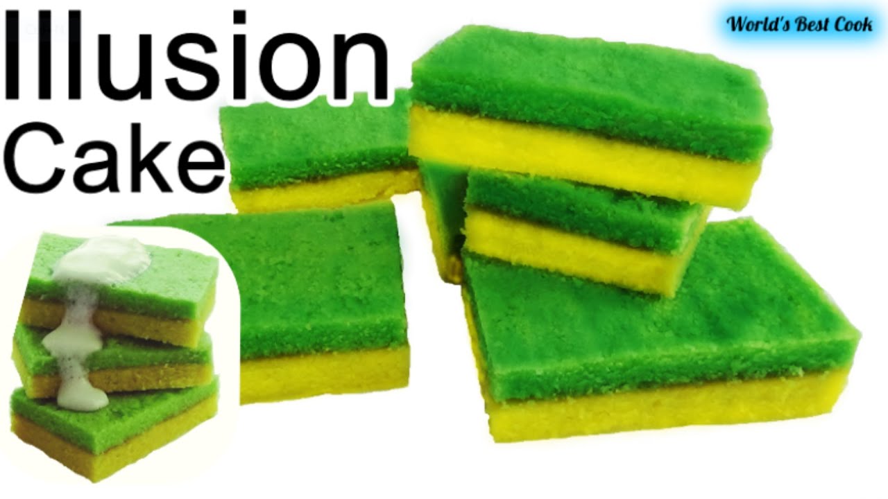 Edible Dish Sponge Cake , Illusion Cake | Cake recipe |perfect Cake ...