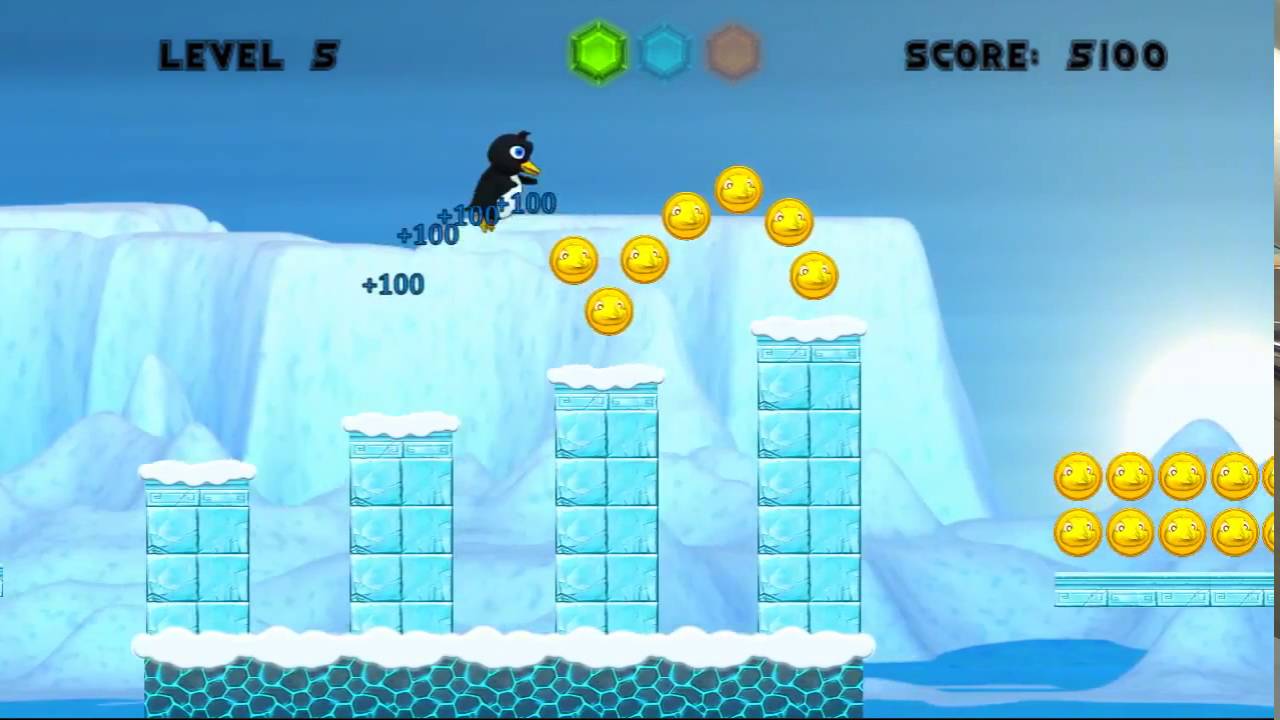 Penguin Run Android Game - YouTube