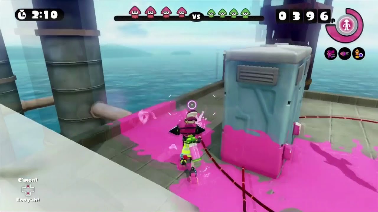 Splatoon - Turf War Battles at Saltspray Rig - YouTube