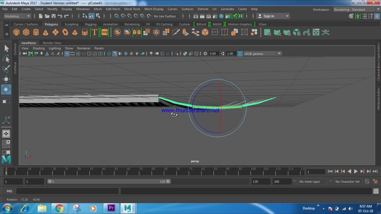 How To Make Coconut Leaf In MAYA - YouTube