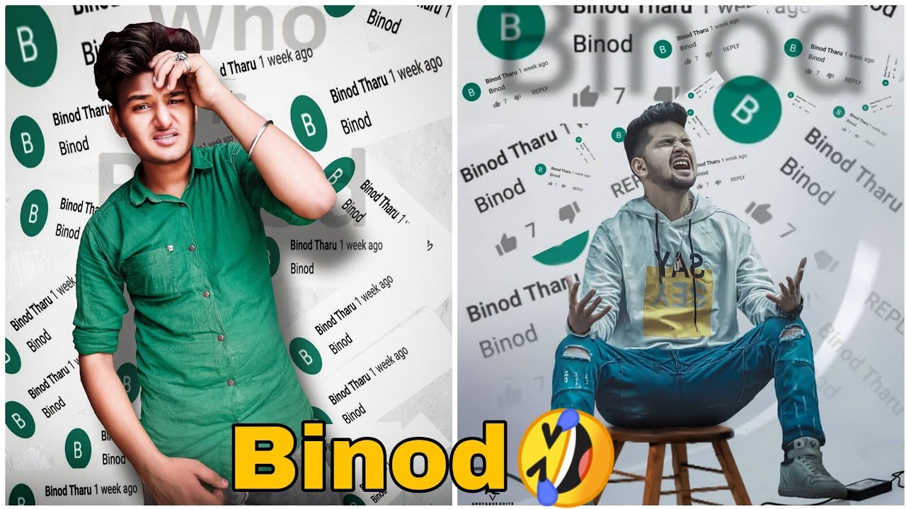 Binod Viral Instagram Photo Editing || Binod Binod Binod🤣🤣|| Photo ...