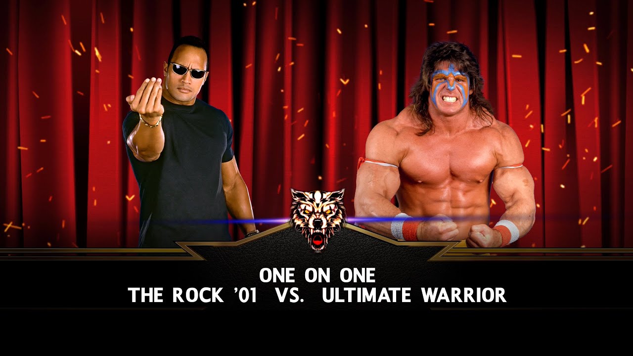 WWE 2K24 - Dream Sim Match: The Rock VS Ultimate Warrior - YouTube
