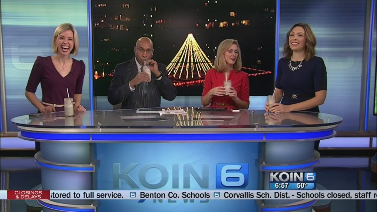 Ken Boddie has a drink mishap KOIN 6 News at 6am - YouTube