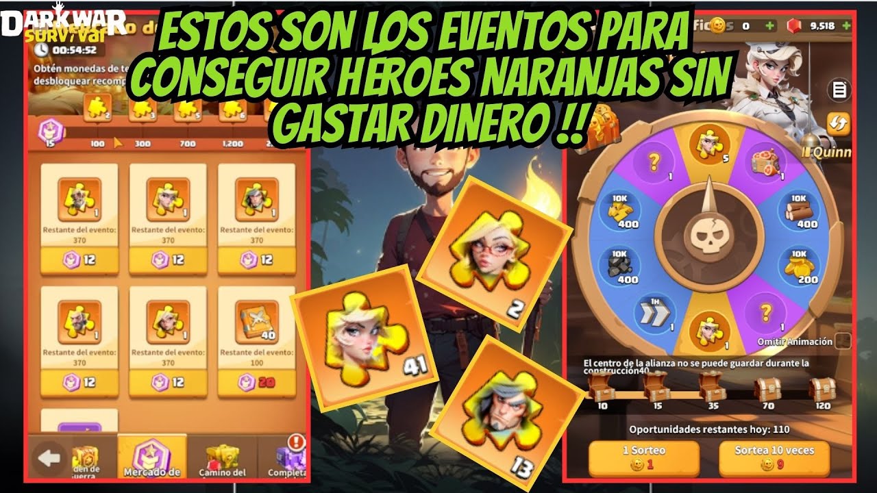 Dark War Survival: CONSIGUE HÉROES NARANJAS SIN GASTAR DINERO !! - YouTube