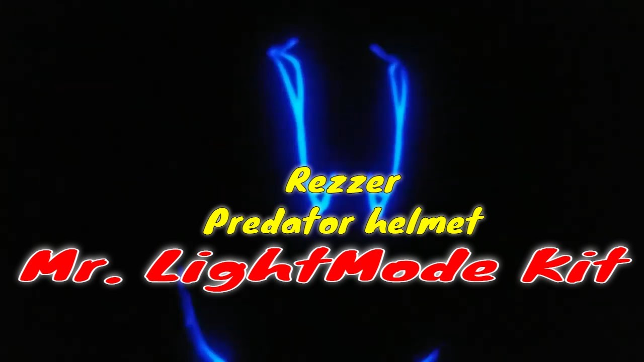 @rezzercustomhelmets with @Mr.LightMode fusion #predatorhelmet - YouTube